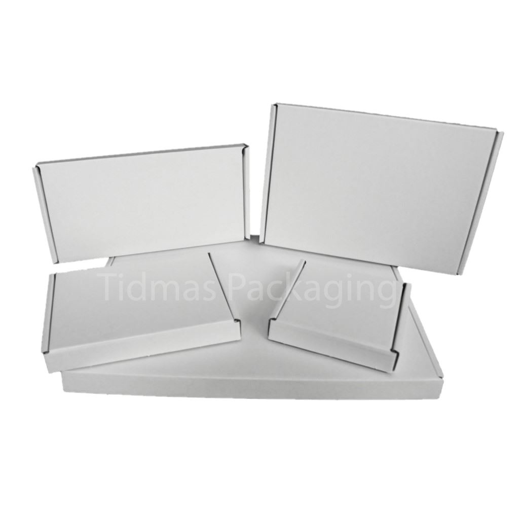 White PiP Boxes | Designed For Royal Mail Large Letter Sizes - Tidmas ...